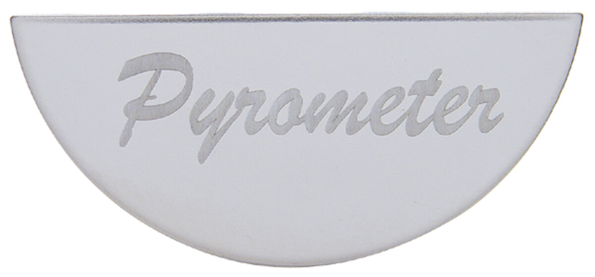 Gauge Plate Emblem for Peterbilt 359 379 Pyrometer Stainless Etched | eBay