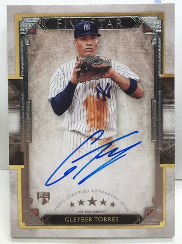 Gleyber Torres 2018 Topps Five Star RC on-card Autograph Auto SP - NY ...