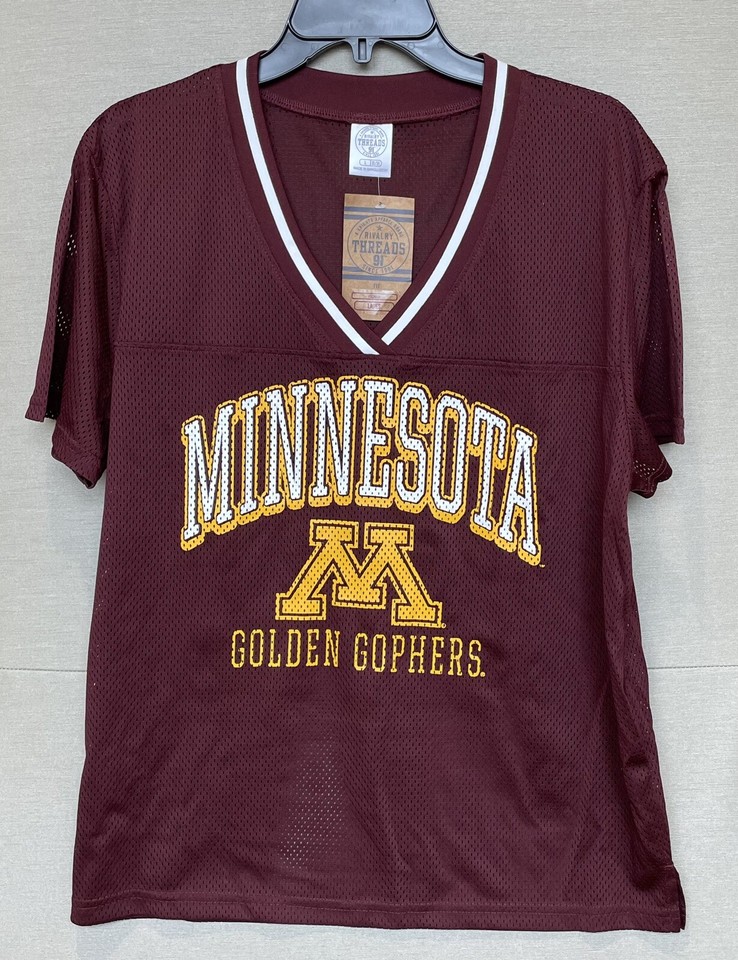 Minnesota Golden Gophers Mesh Large 12-14 Rivalry Threads 91 Shirt NWT ...