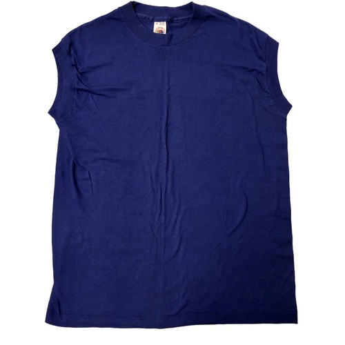 NOS New Vtg 80's Fruit of the Loom Purple MUSCLE T Shirt Sleeveless ...