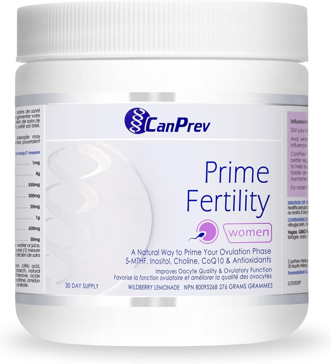 CanPrev Prime Fertility Women Ovulation PHase CoQ10 Antioxidants 30 ...