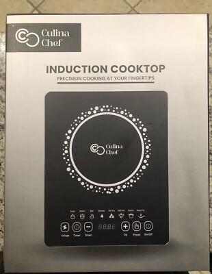 Culina Chef Induction Cooktop - 8 Settings For Cooking/boiling/hotpot ...
