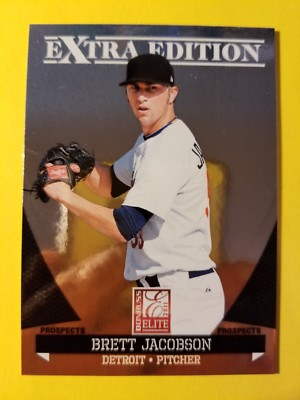 BRETT JACOBSON - RC ROOKIE #160 DETROIT TIGERS - 2011 DONRUSS ELITE ...