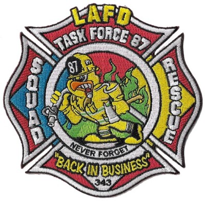 LAFD Task Force 87 Back in Business Never Forget / Fire Patch NEW | eBay