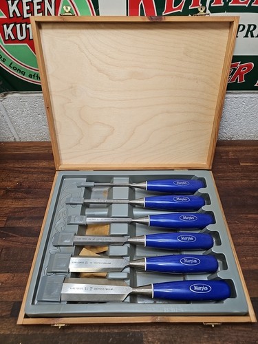 K106- Record Marples Chisel Set - 6 Pieces Set in wood box - England | eBay