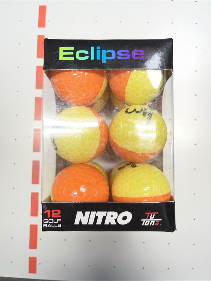 2 Packs of Nitro Golf Eclipse or Ultimate Distance Golf Balls 12 Pack ...