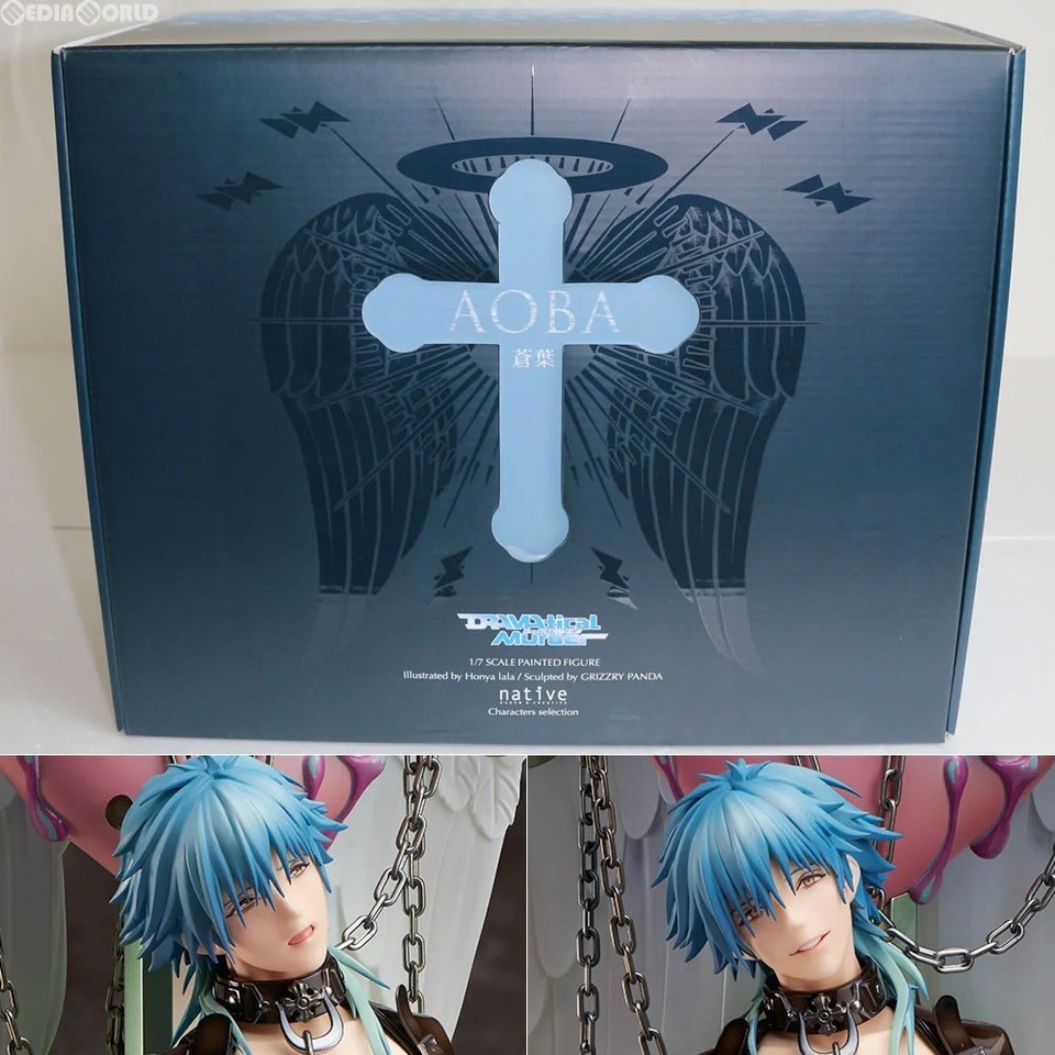 DRAMAtical Murder Aoba 1/7 Scale Figure w/ Postcard Used Box Damage ...