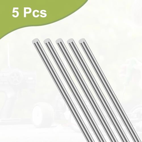 304 Stainless Steel Round Rod 8mm x 250mm 5pcs Metal Solid Shaft Rods ...