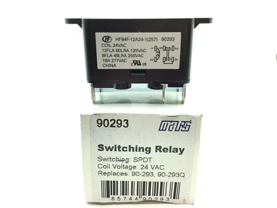 NEW 90293 Mars Switching Relay 24 Volt Coil Replace 90-293 & 90-293Q ...