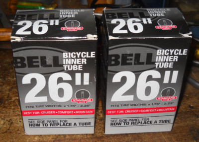 2 LOT BELL BICYCLE INNER TIRE TUBES 26" NEW IN BOXES 35011000718| eBay