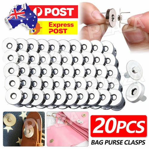 20pcs Bag Purse Clasps Magnetic Buttons Snaps Fasteners Handbag Craft ...