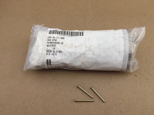 AIRCRAFT SOLID RIVET FASTENERS NSN 5320-00-117-6960 PN MS20426AD4-20 ...