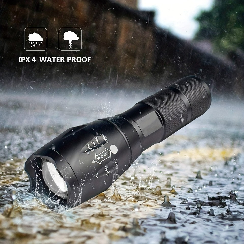 Super Bright Tactical Military LED Flashlight flash light super high ...