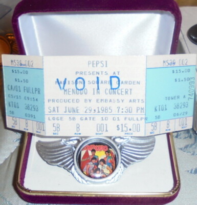 Menudo Band Wing Concert Hat Jacket Badge Pin Spanish Ricky Latino Boy ...