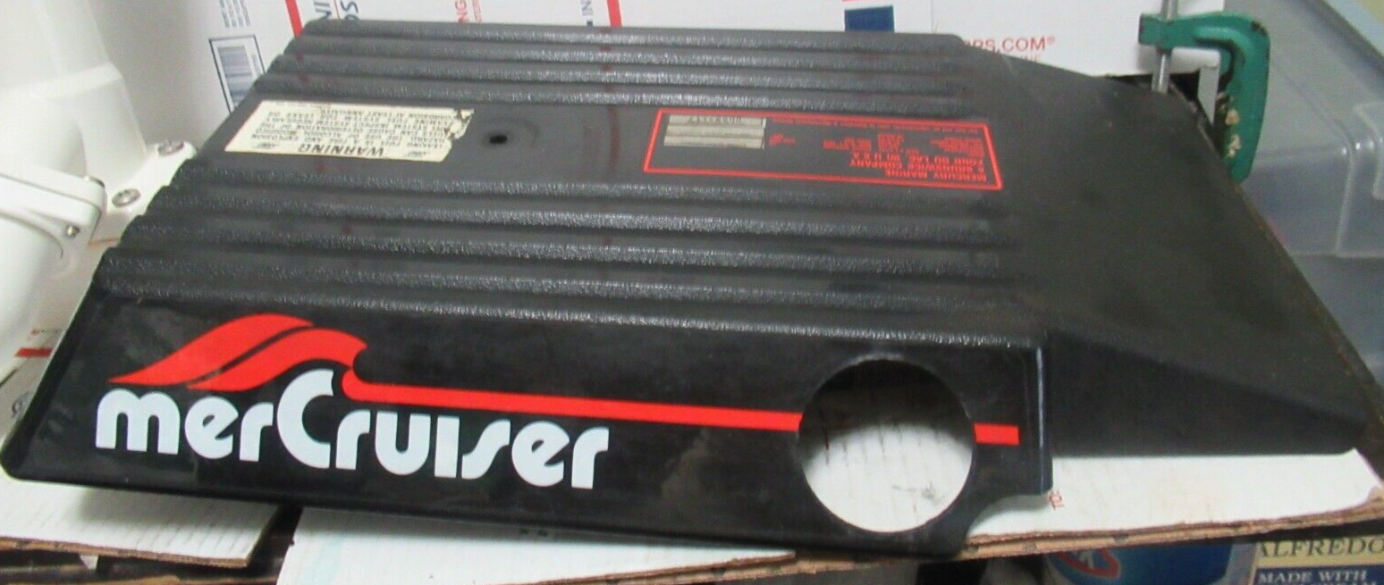 Mercruiser 4.3L/V6 Flame Arrestor Cover with hole for HOUR METER | eBay