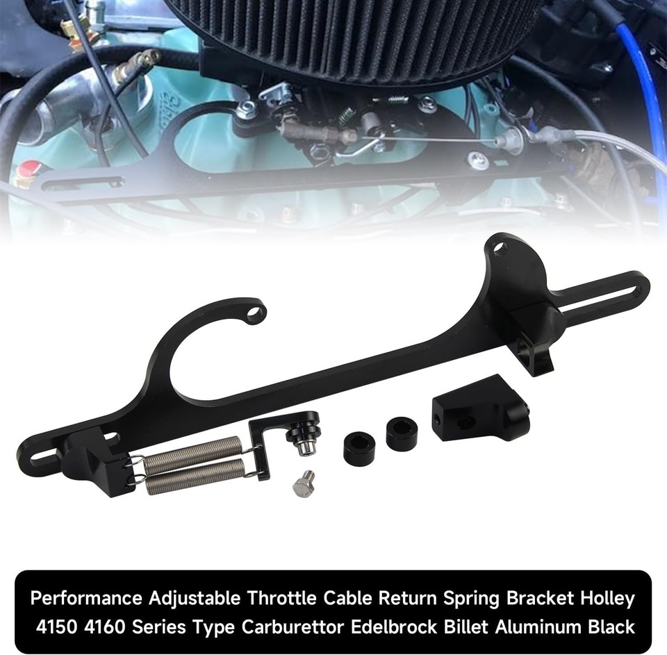 Throttle Cable Carb Bracket Carburetor 350 for Holley Aluminum 4150 ...