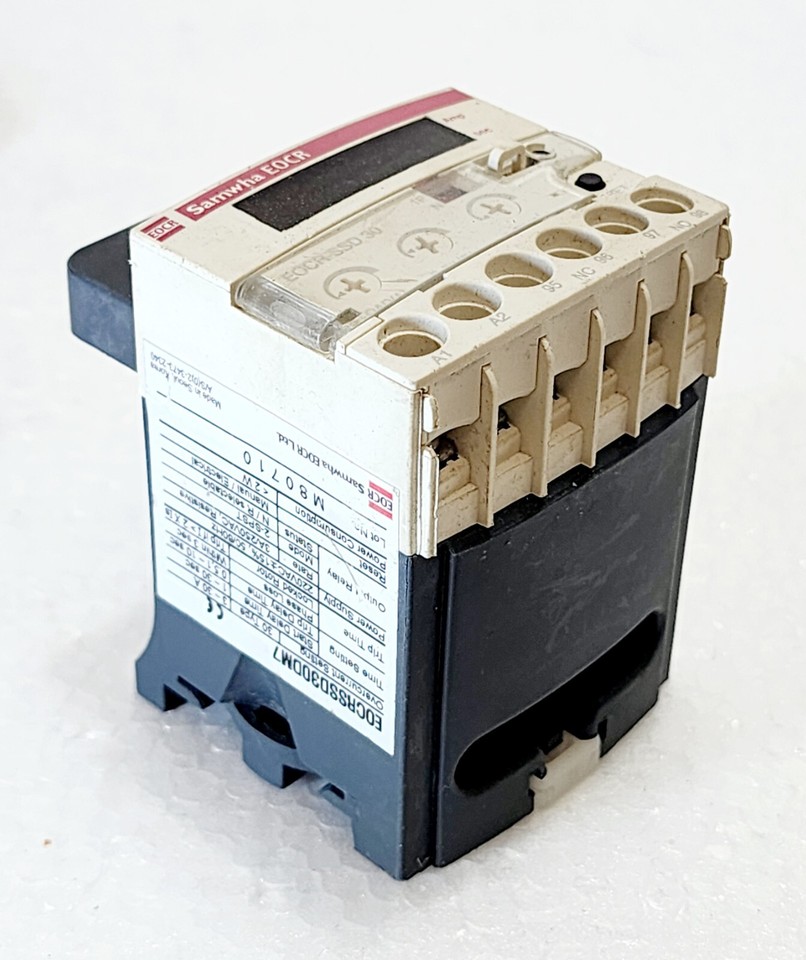 SAMWHA EOCR-SSD-30DM7 MOTOR PROTECTOR AUTOMATIC RESET RELAY ...