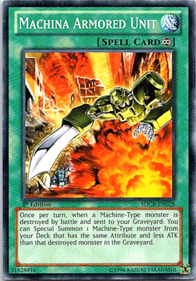 Machina Armored Unit SDCR-EN028 Yu-Gi-Oh! Light Play 1st Edition | eBay