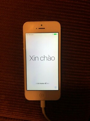 Apple IPhone 5 Model A1428 16g-White Front Silver Back | eBay