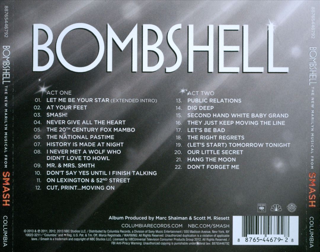 SMASH CAST - BOMBSHELL NEW CD 887654467928| eBay