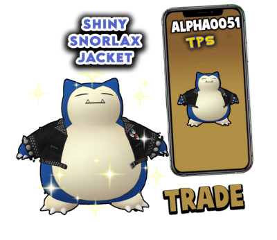 Pokemon Shiny Snorlax Jacket Registered Trade or friendship for 30 days ...