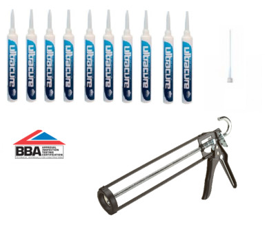 10x Ultracure Damp Proof Injection Cream 380ml + Extension Nozzle & Gun ...