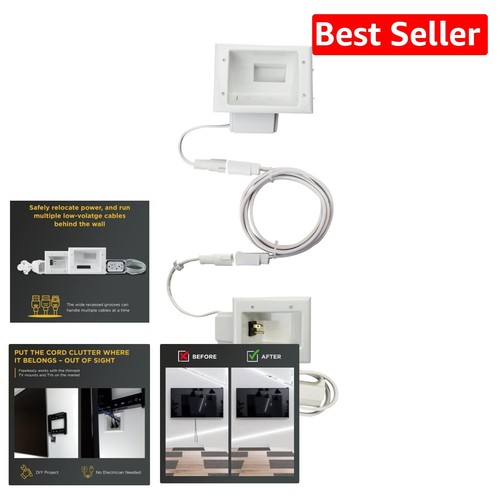 Complete In-Wall Extension Kit for Seamless Flat Panel TV Setup ...