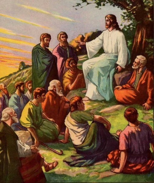 Jesus Praying With His Disciples