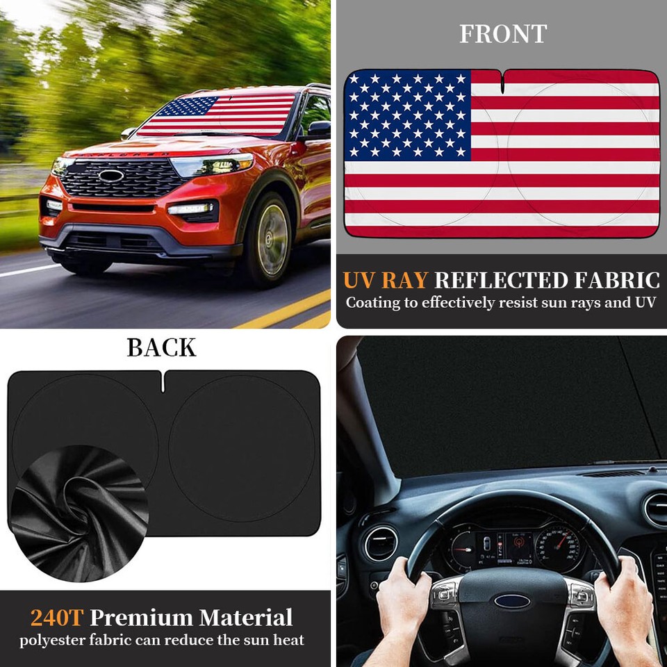 Car Sun Shade Windshield Front Window Foldable Cover UV Block Shield ...