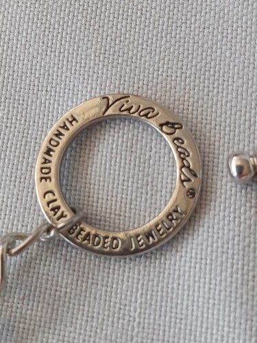 VIVA BEADS HAND MADE CLAY CHARMS ON TOGGLE BRACELET | eBay