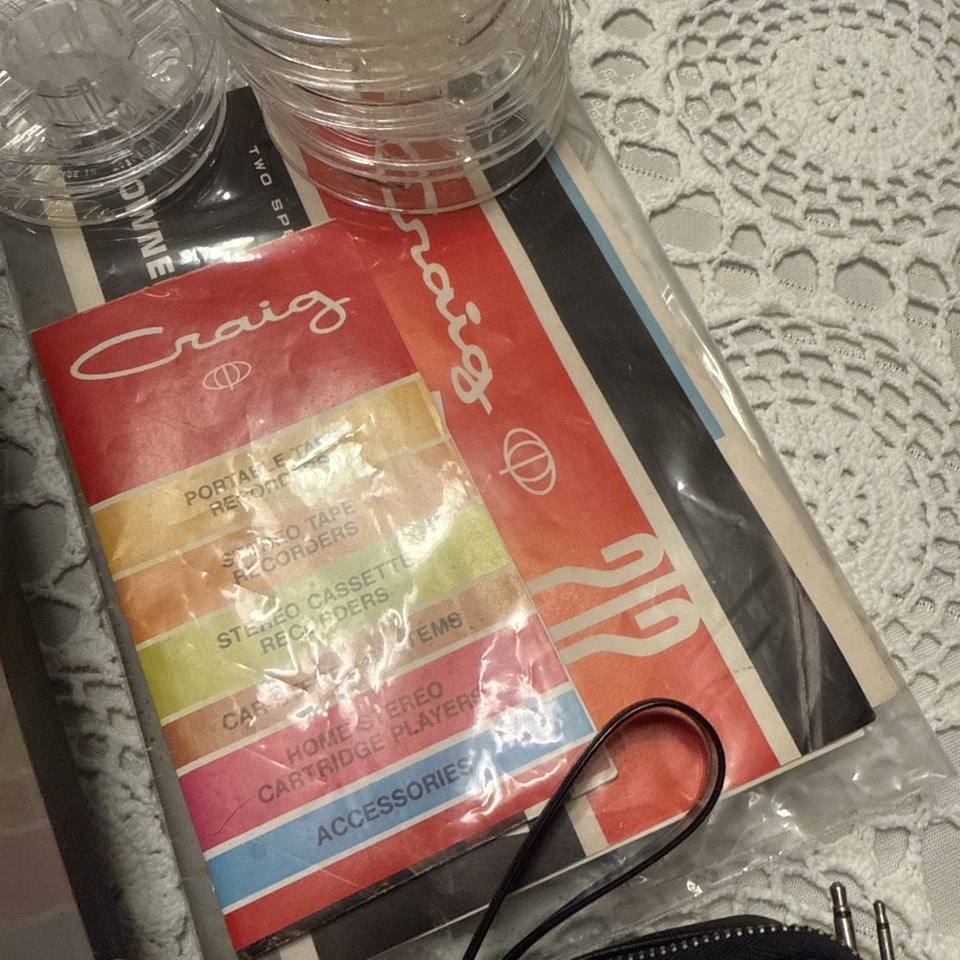 Vintage Craig Model 212 Portable Reel To Reel Tape Recorder Runs | eBay