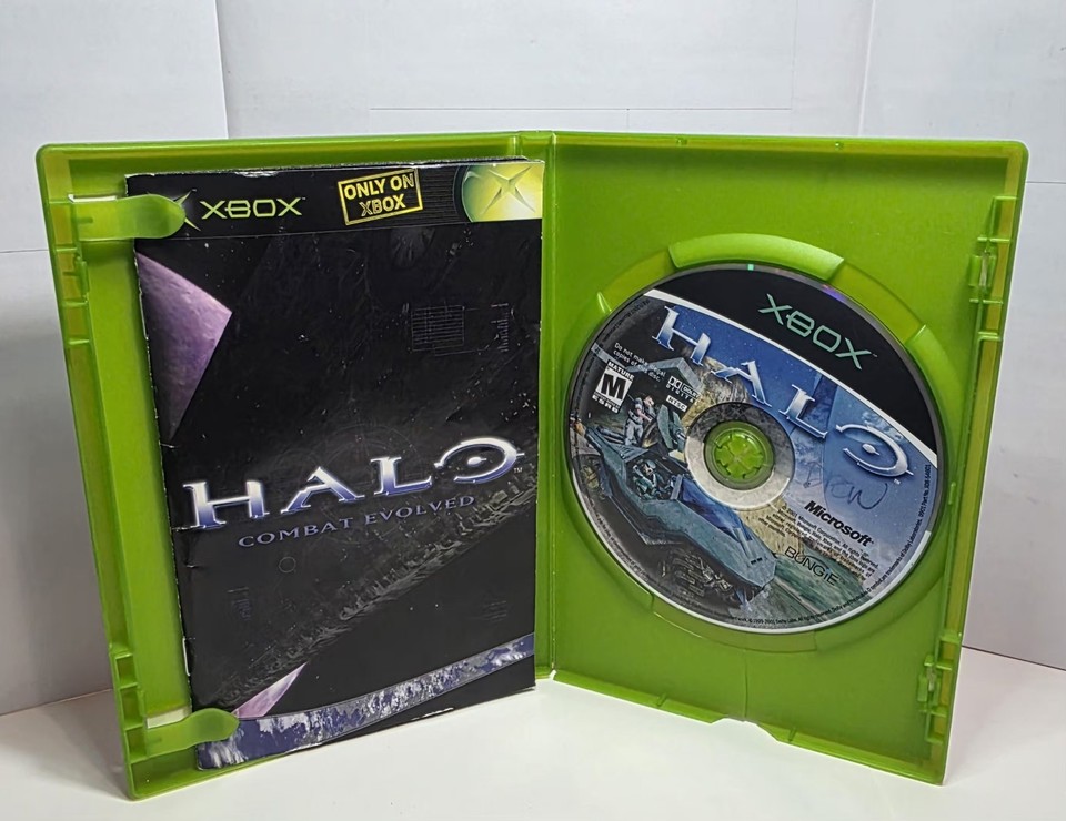 Halo: Combat Evolved Microsoft Xbox 2001 With Manual Tested & Working ...