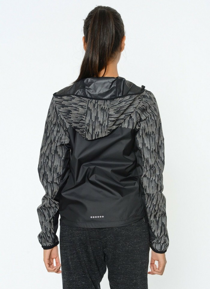 Nike Shield Flash Repel Racer Women's Reflective Print Running Jacket ...