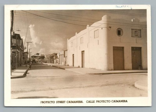 Theater & Calle Proyecto CAIMANERA Cuba RPPC Vintage Annotated Photo ...