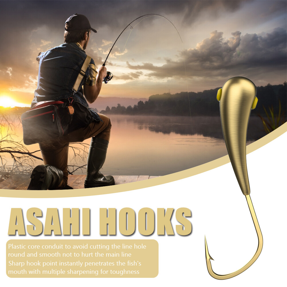 10pcs Fishhooks Portable Fish Hook Sharp Hook Tip Accessories Tackle (5 ...