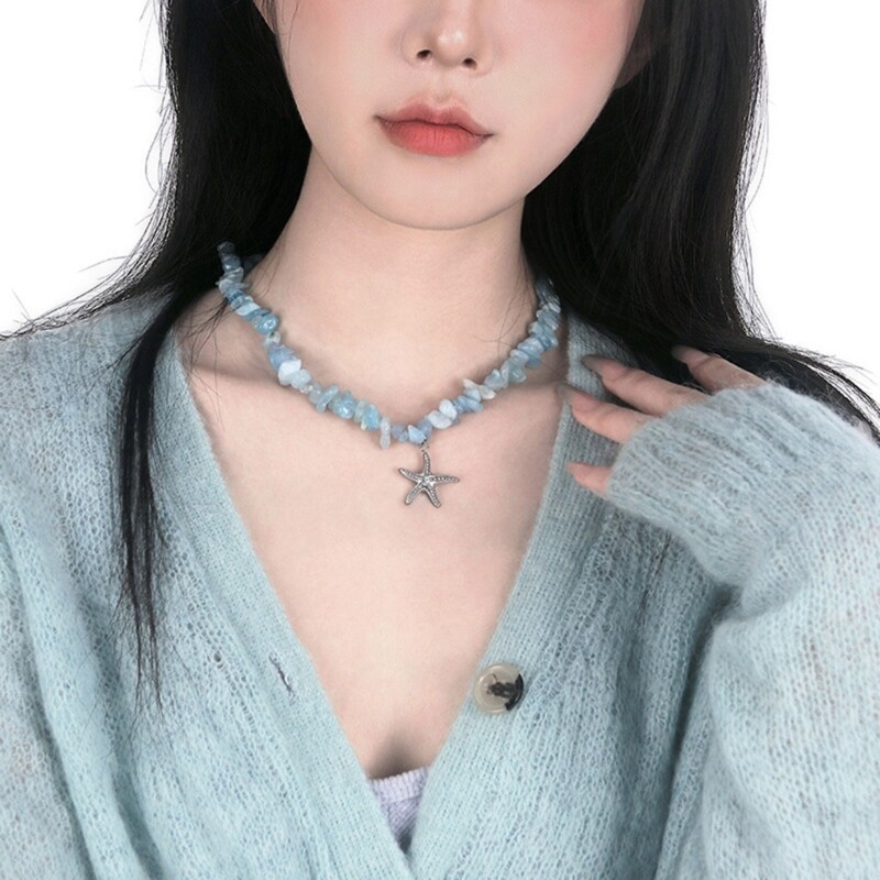 Hyperbole Necklace Men Women Couple Jewelry Natural Stone Chain | eBay