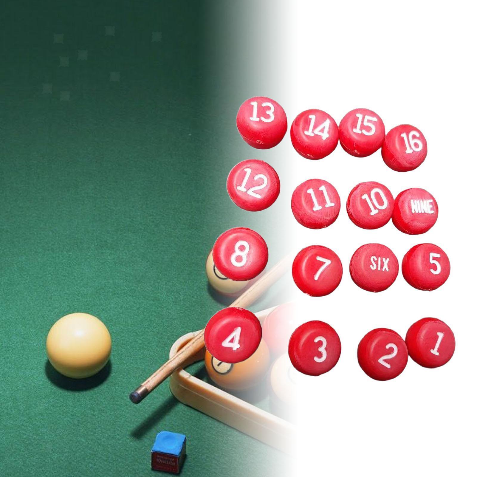 Tally Peas 1 Set Red and White Number Tally Balls for Pea Pool, Kelly ...