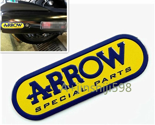 3D ARROW Motorcycle Aluminium Heat-resistant Decal Exhaust Racing Pipe ...