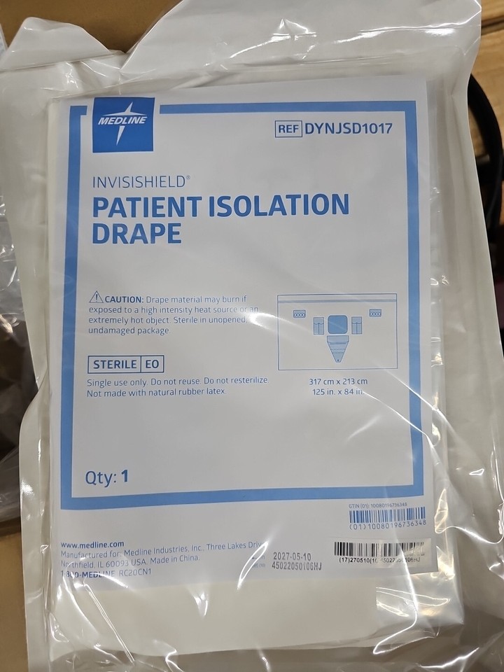 15 Medline Invisishield Patient Isolation Drapes Pouch Invisishield ...