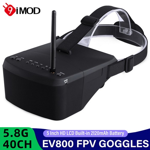 RC EV800 5.8G 40CH FPV Goggles 5inch LCD Screen with DVR Dual Antenna ...