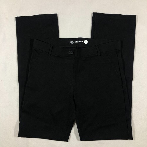Betabrand Pants Womens Large Classic Straight Leg Dress Pant Yoga Black ...