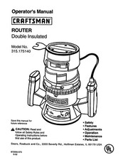 Craftsman Double Insulated Router 315.175040 for sale online | eBay