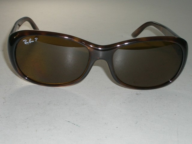 Ray-Ban RB4061 Glossy Tortoise B15 Brown Polycarbonate Polarized ...