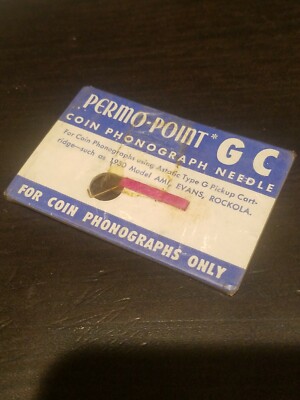 phonograph needle stylus permo point gc coin operated astatic type g ...