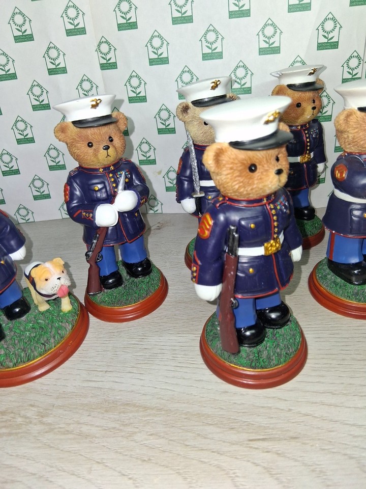 13 Pcs Hamilton Collection, Faithful Fuzzies. Semper FI. SALE. Marines ...