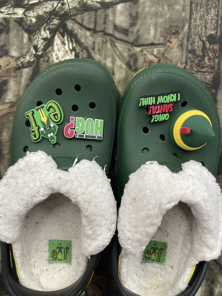 Crocs buddy The Elf Classic Due Lined Clog Size J3 Movie H68 | eBay