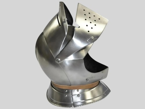 Medieval Close Armet Knight Helmet – 18 Gauge Steel | LARP, Cosplay ...