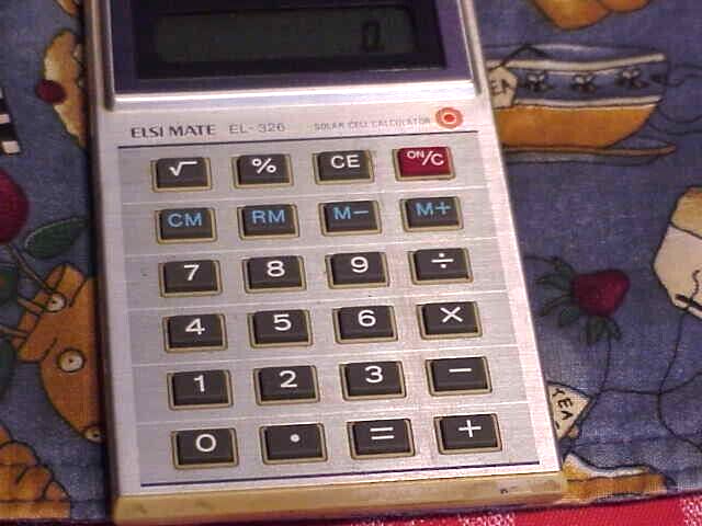Vintage Sharp Elsi Mate EL-326 Solar Pocket Calculator tested/working ...