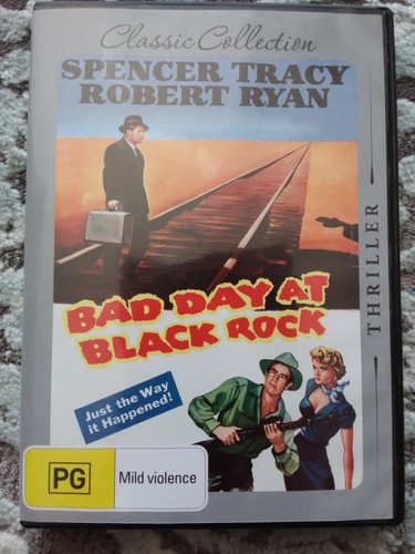 BAD DAY AT BLACK ROCK DVD 1955 SPENCER TRACY ROBERT RYAN GENUINE REGION ...