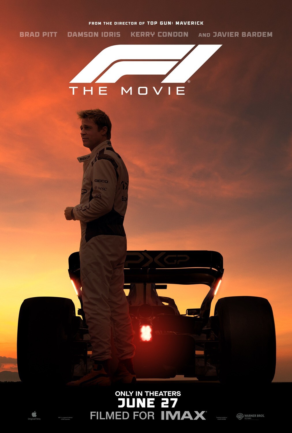 F1: The Movie 2025 Movie Poster Wall Decor (b) 11x17" 24x36" 27x40 ...